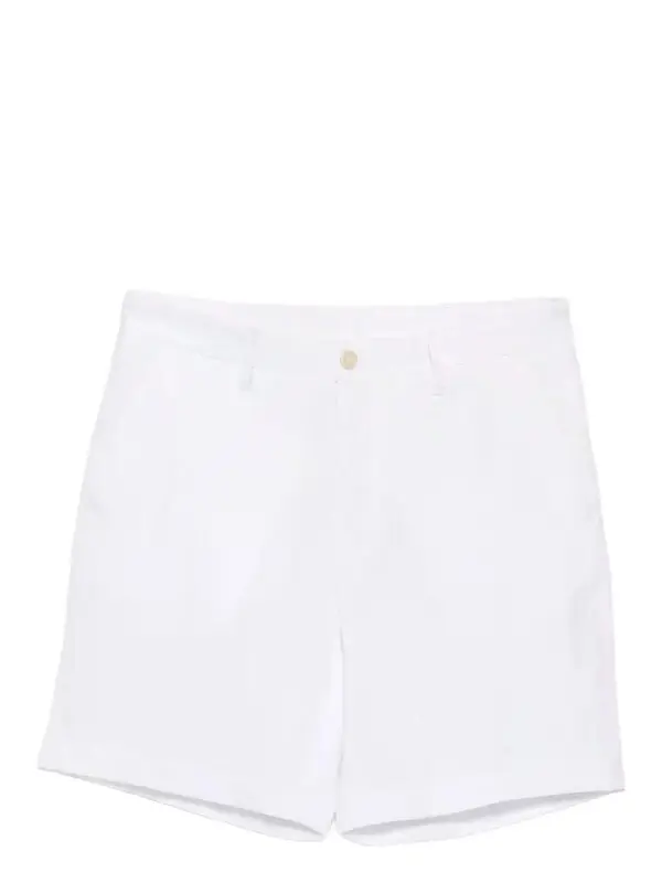 120% Lino Linen Tailored Shorts - White