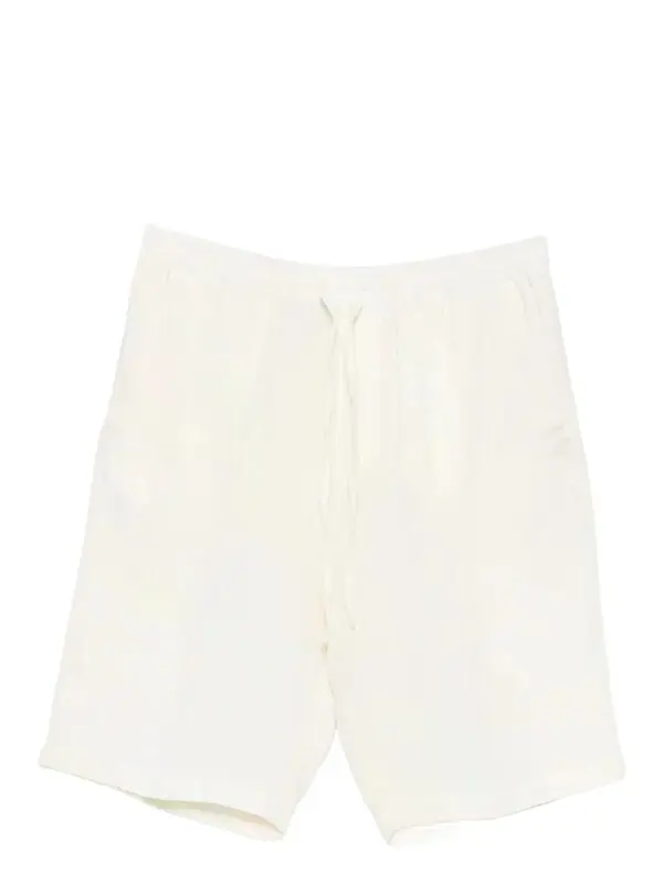 120% Lino Drawstring-waist Shorts - Neutrals