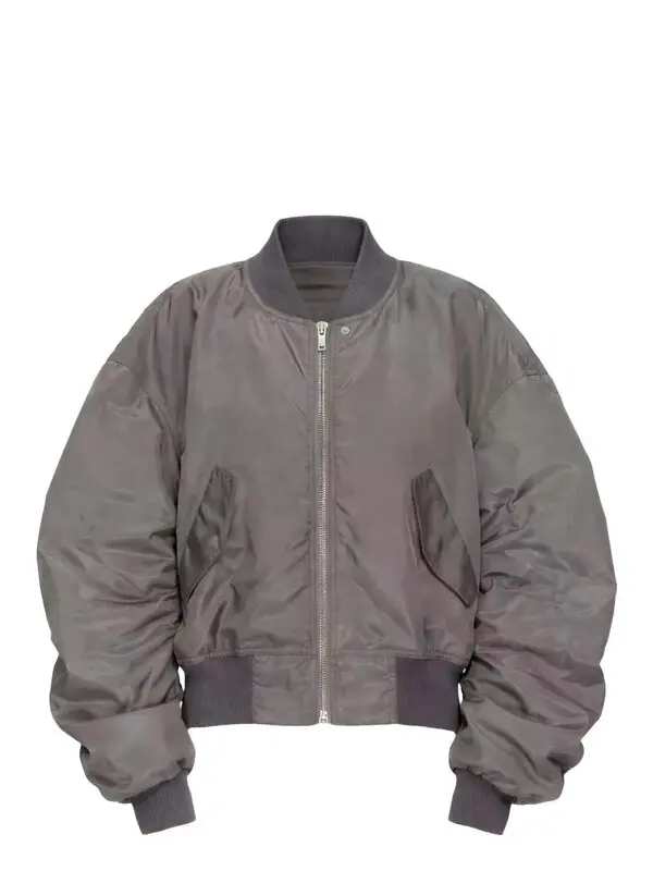Rick Owens Padded Zip-up Bomber Jacket - Grey