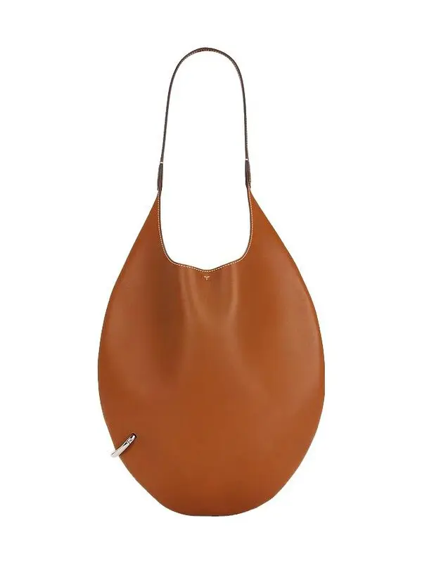 Tory Burch Pierced Soft Bag - Tan