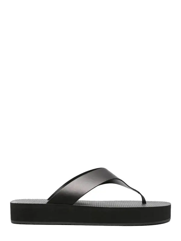 THE ROW Ginza Flatform Flip-flops - Black