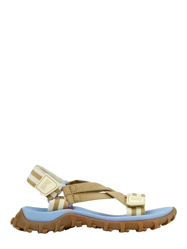 Camper Drift Trail Striped Sandals - Neutrals