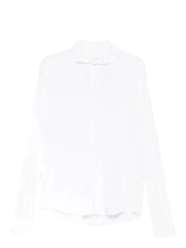 ORIGINAL VINTAGE Long-sleeve Button-up Shirt - White