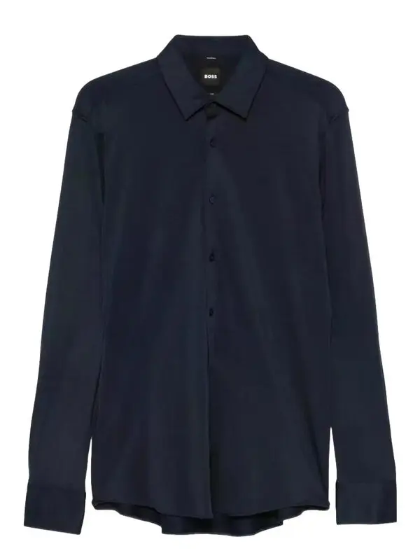 BOSS Long-sleeves Button-up Shirt - Blue