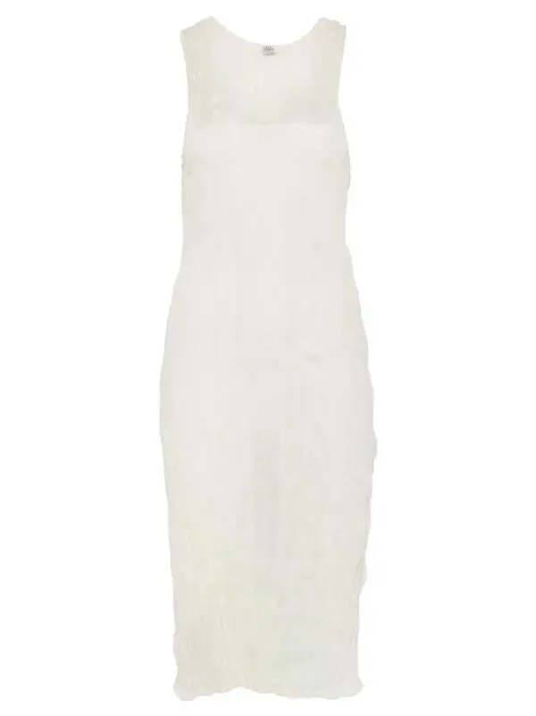 TOTEME Crinkled Midi Dress - Neutrals