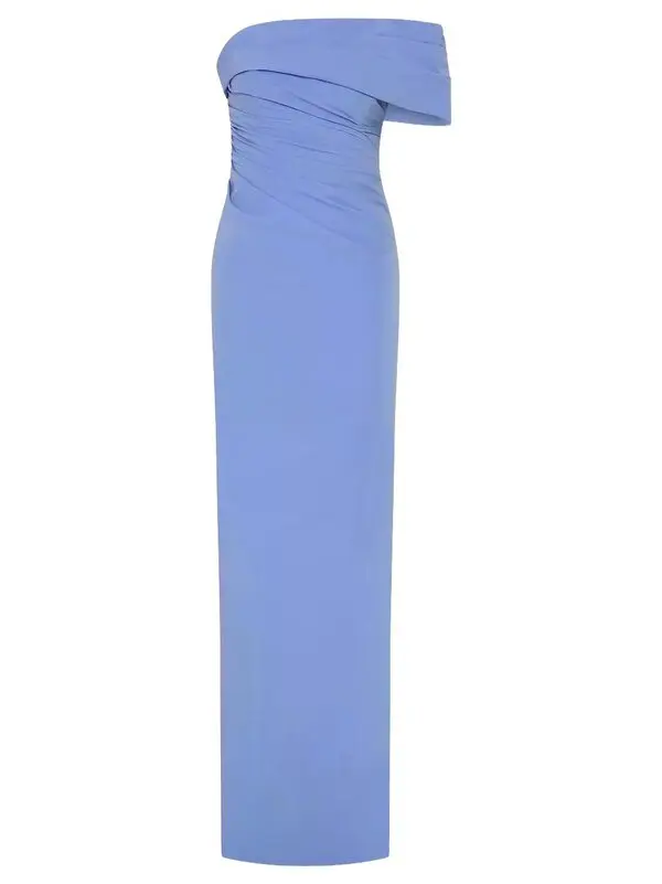 Rachel Gilbert Gale One-shoulder Gown - Blue