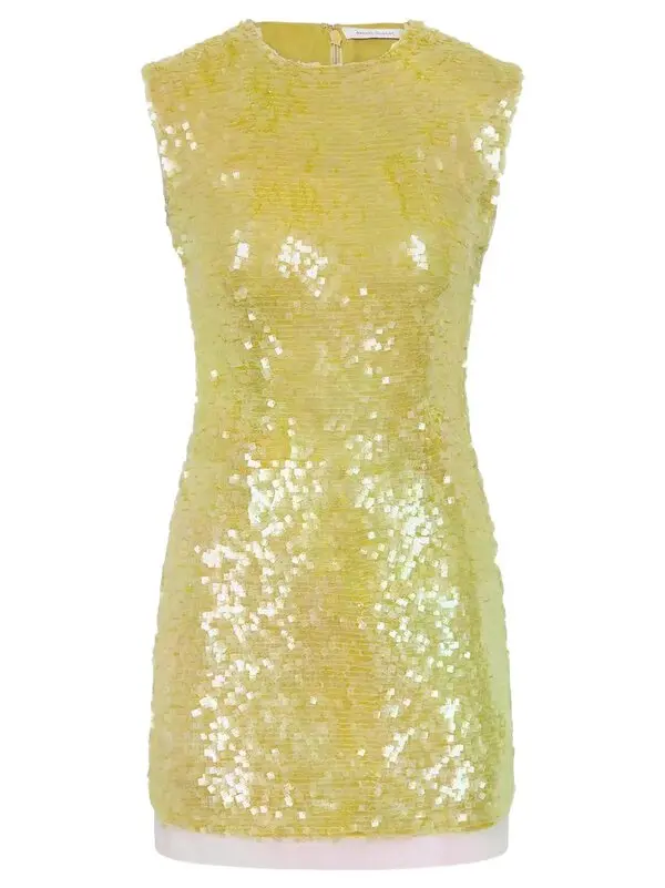 Rachel Gilbert Kaia Sequin Mini Dress - Yellow