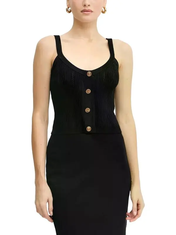 Guess Emmie Ribbed Top - Black