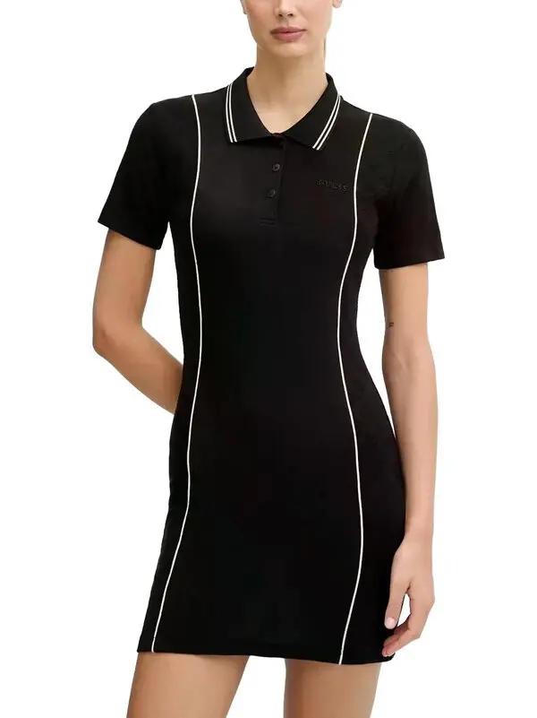 Guess Peony Piped Mini Dress - Black