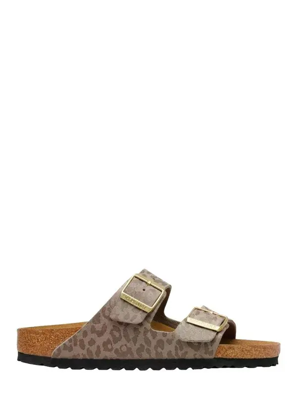 BIRKENSTOCK Arizona Leopard-print Sandals - Neutrals