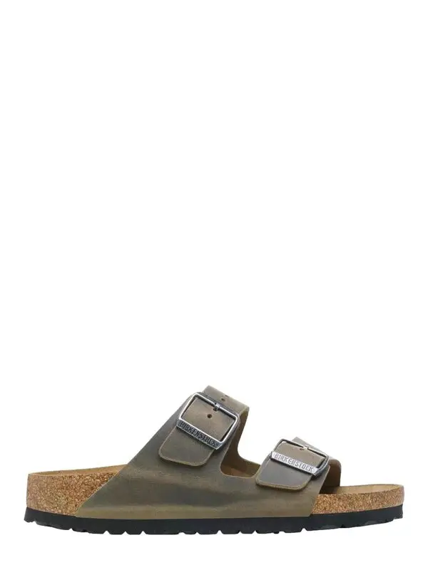 BIRKENSTOCK Arizona Buckled Leather Sandals - Brown