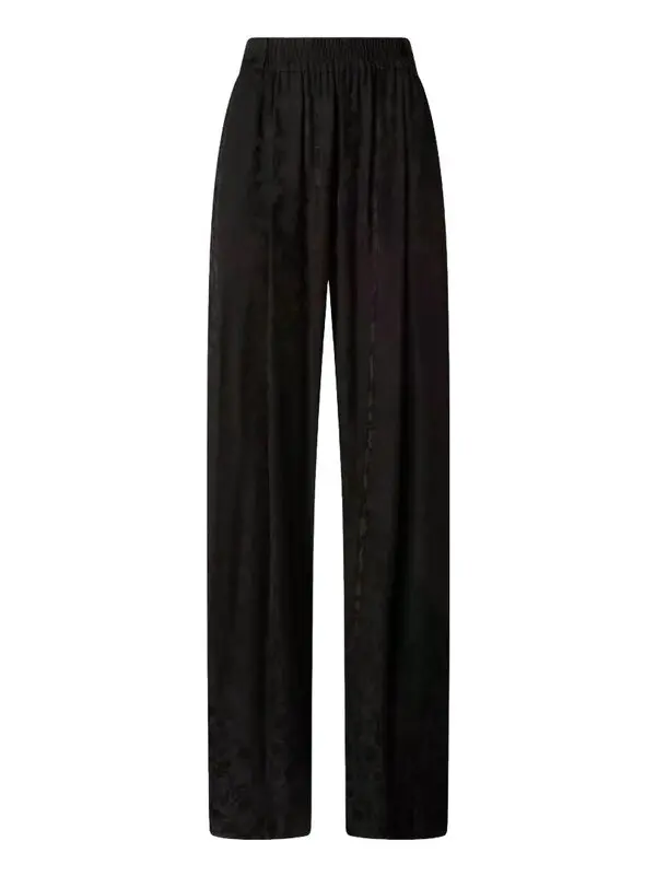 Pinko Floral Jacquard Trousers - Black