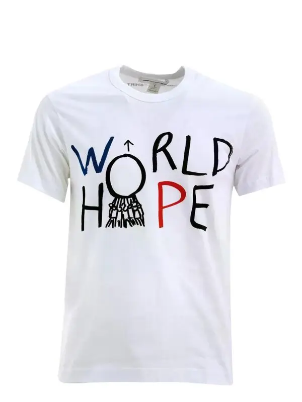 Comme Des Garçons Graphic-print T-shirt - White