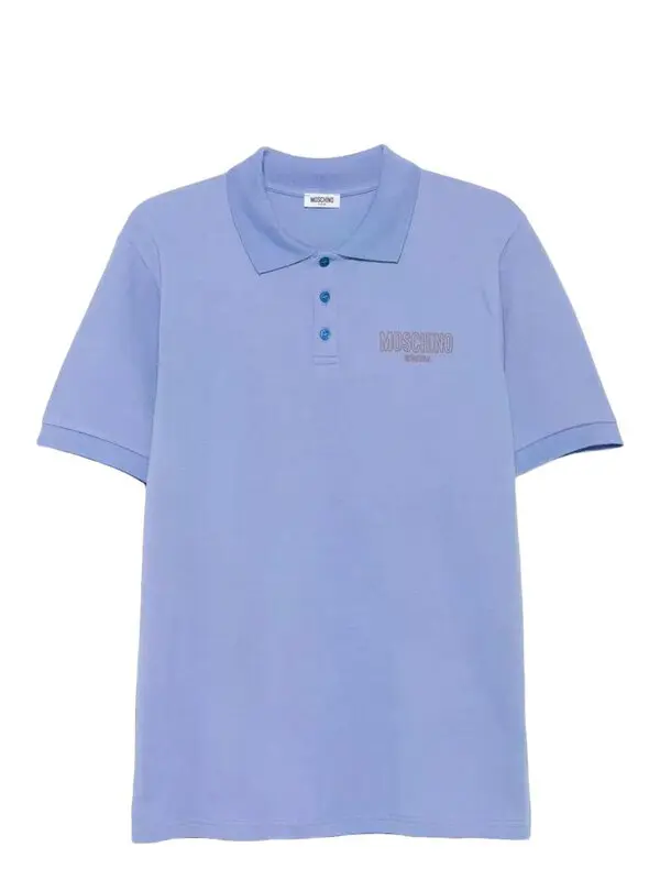 Moschino Logo-print Polo Shirt - Blue