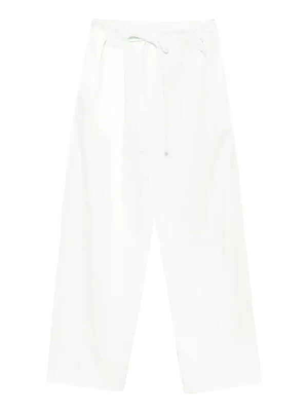 JUUN.J Drawstring Wide Leg Trousers - White