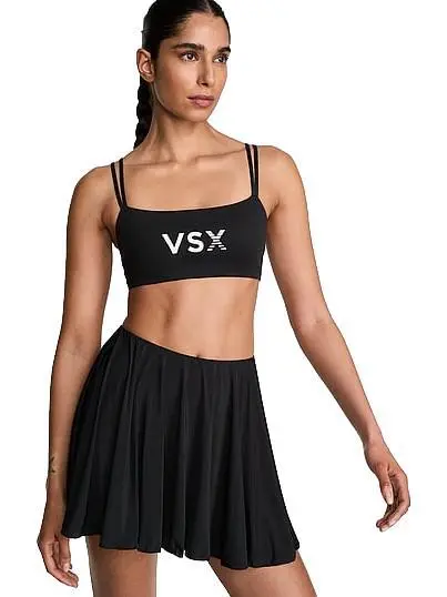 Victoria's Secret Vsx Elevate™ Sheer Radiance Active Skirt - Black