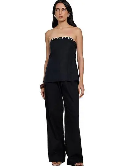 Victoria's Secret Summer Away Strapless Top - Black
