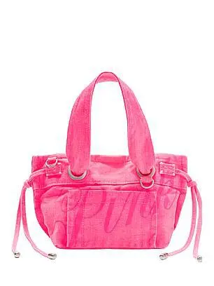 Pink Canvas Mini Tote Bag - Pink