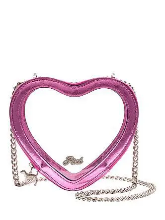 Pink Clear Heart Shoulder Bag - Pink