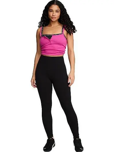 Pink Anywear Leggings - Black