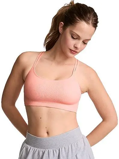 Pink Anywear Strappy Sports Bra - Orange