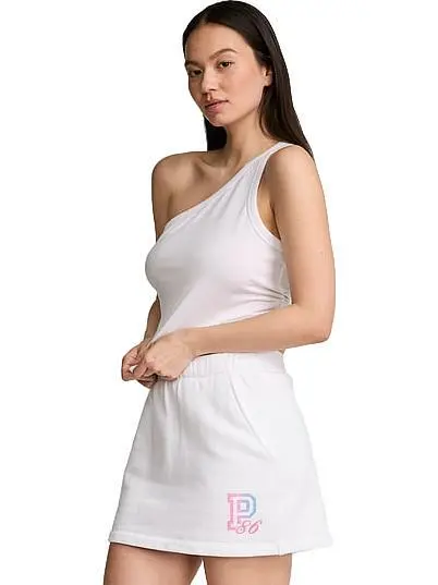 Pink Fleece Skort - White,ivory