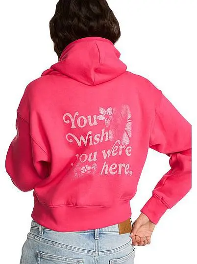 Pink Campus Fleece™ Shrunken Full-zip Hoodie - Pink