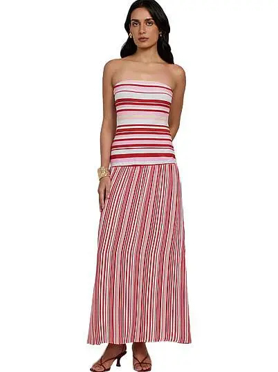 Victoria's Secret Summer Away Thea Strapless Maxi Dress - Multicolored