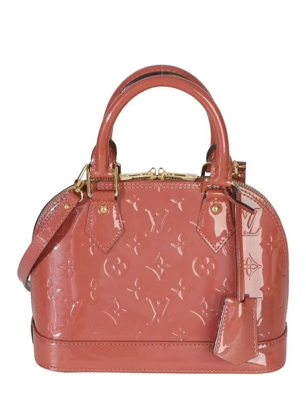 LOUIS VUITTON Monogram Vernis Alma Bb - Pink