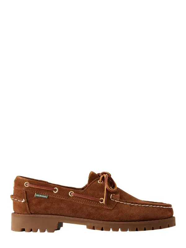 SEBAGO Ranger Artisan Suede Boat Shoes - Brown