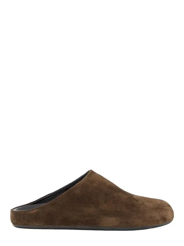 Officine Creative Babouche 001 Suede Mule Sandals - Brown