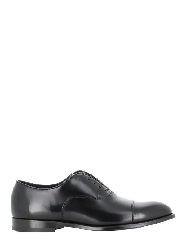 DOUCAL'S Oxford Shoes With Lace-up Closure - Black