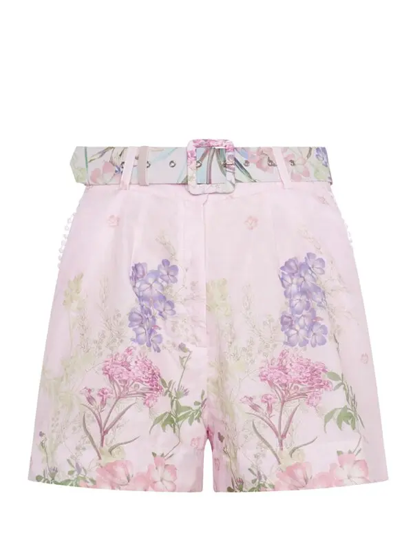 Charo Ruiz Ibiza Pansy Floral Print Shorts - Pink
