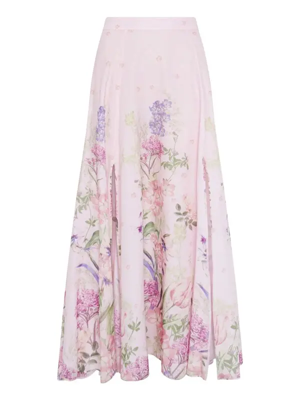 Charo Ruiz Ibiza Ventine Floral Maxi Skirt - Pink