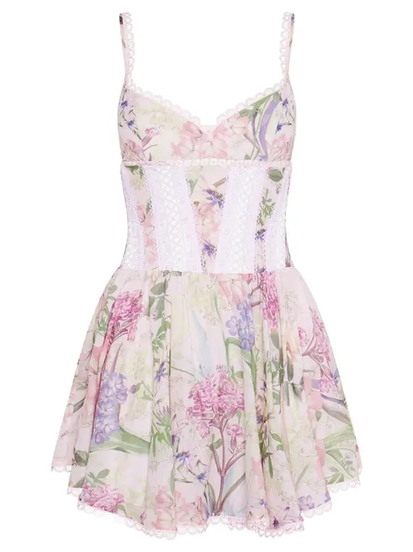 Charo Ruiz Ibiza Gardenia Floral Dress - Pink