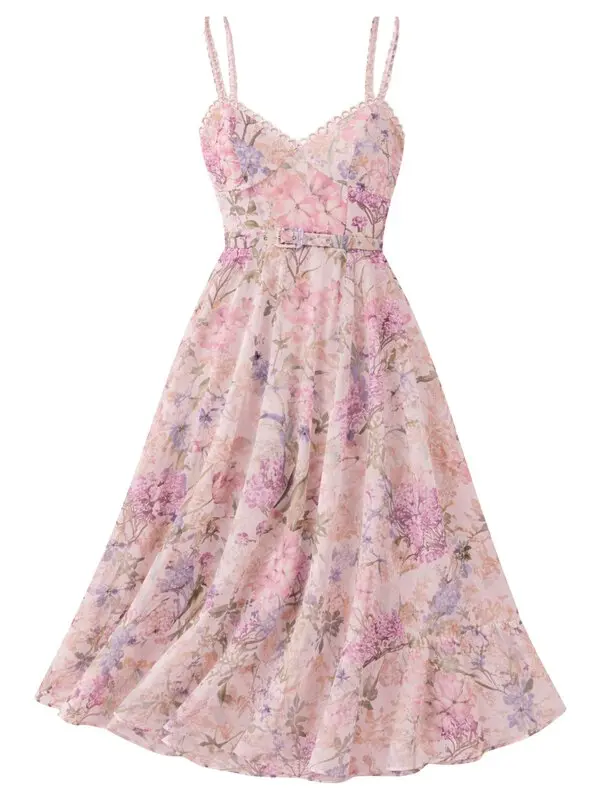 Charo Ruiz Ibiza Iraso Floral Dress - Pink