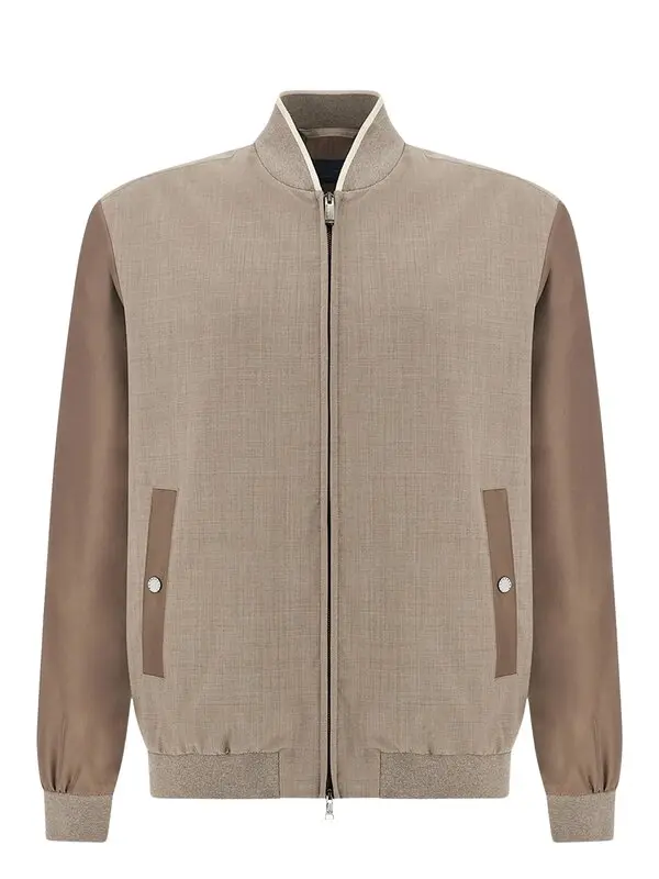 Paul & Shark Hybrid Bomber Jacket - Beige