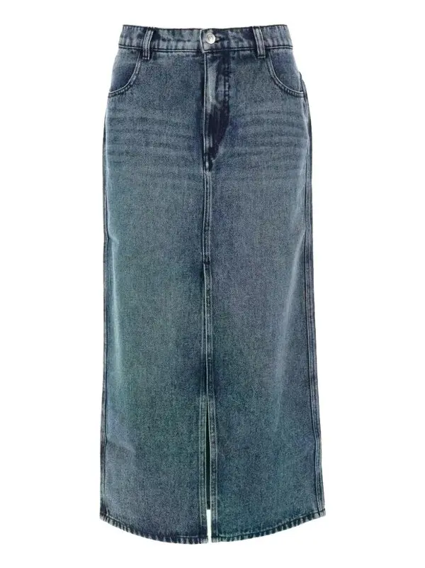 Isabel Marant Faharia Denim Skirt - Blue
