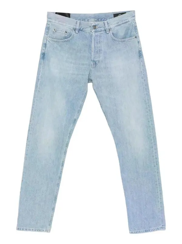 DONDUP Faded Wash Straight-leg Jeans - Blue