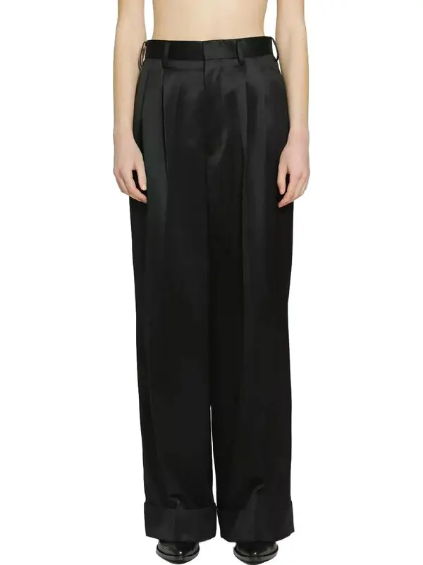 Junya Watanabe Pleated Trousers - Black