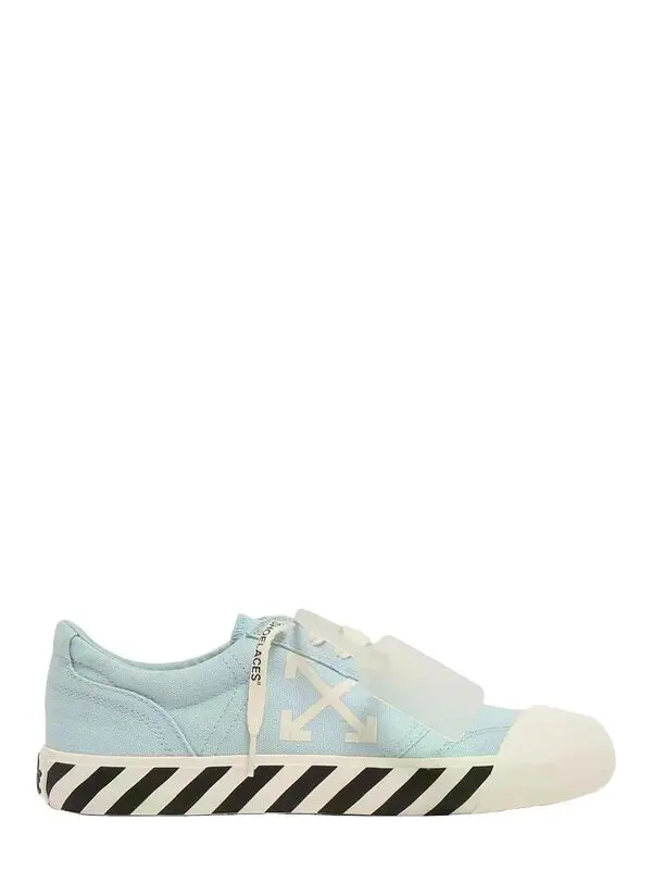 Off-White Vulcanized Lace-up Sneakers - Blue