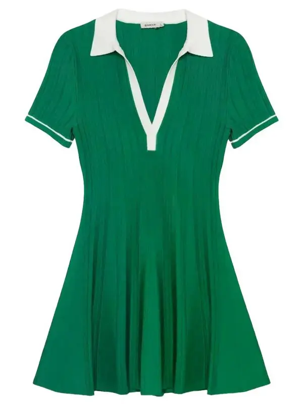 Simkhai Knitted Mini Dress - Green