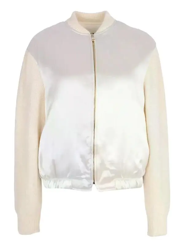 Fabiana Filippi Long-sleeved Bomber Jacket - White