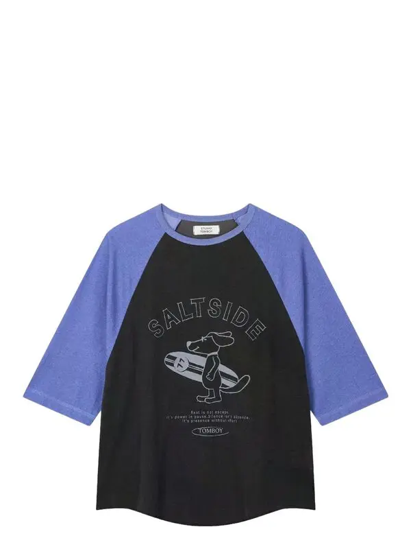 STUDIO TOMBOY Graphic-print T-shirt - Blue