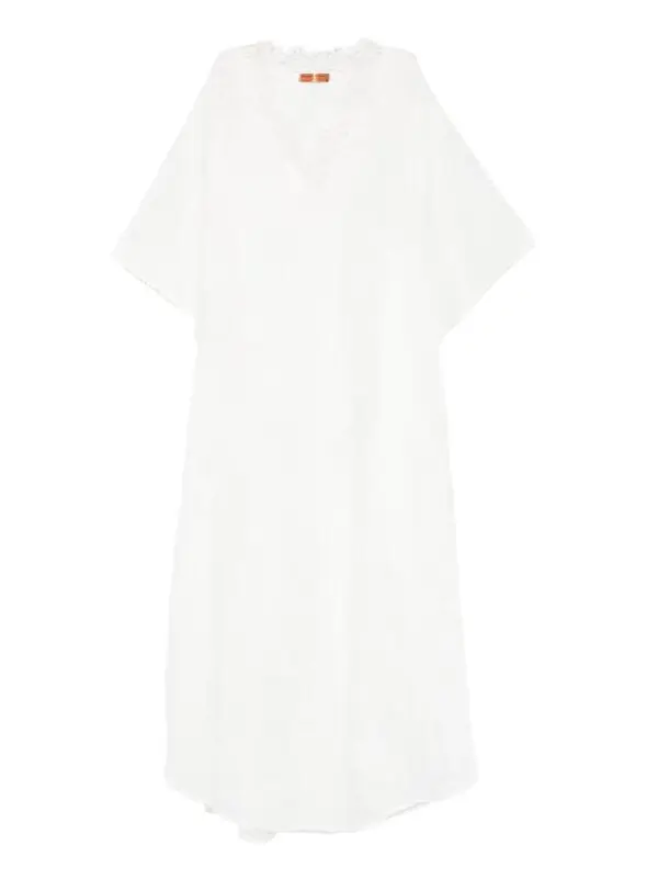 Ermanno Scervino V-neck Kaftan - White