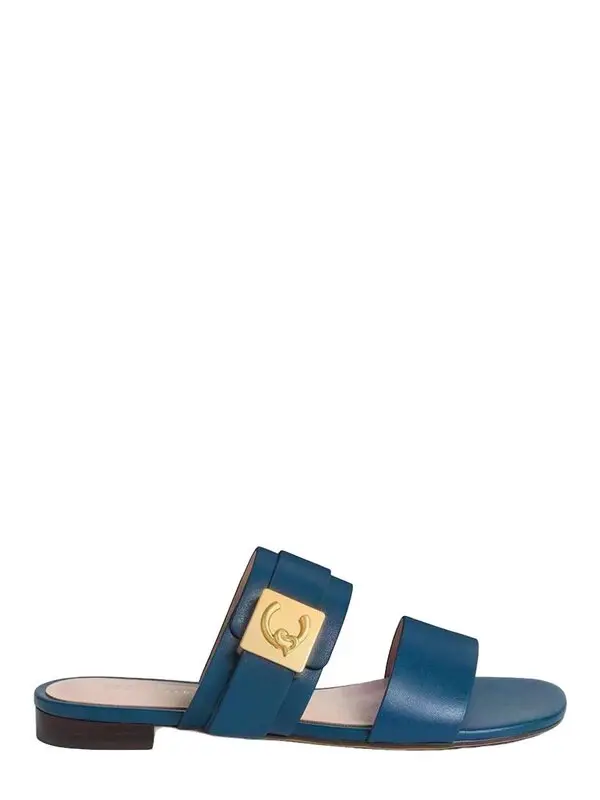 COCCINELLE C-me Lock Double-strap Sandals - Blue
