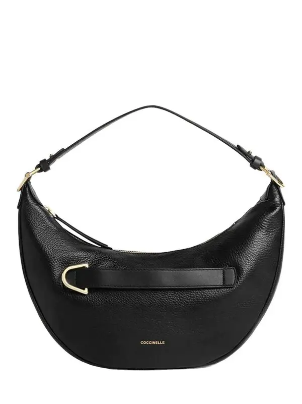 COCCINELLE Paki Crescent Shoulder Bag - Black
