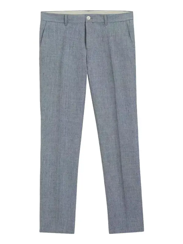 BOSS Marl-effect Tailored Trousers - Blue