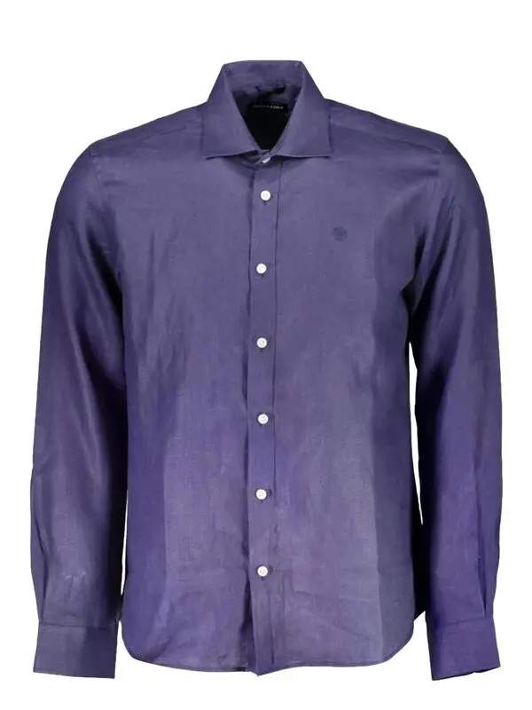 NORTH SAILS Long-sleeved Linen Shirt - Blue