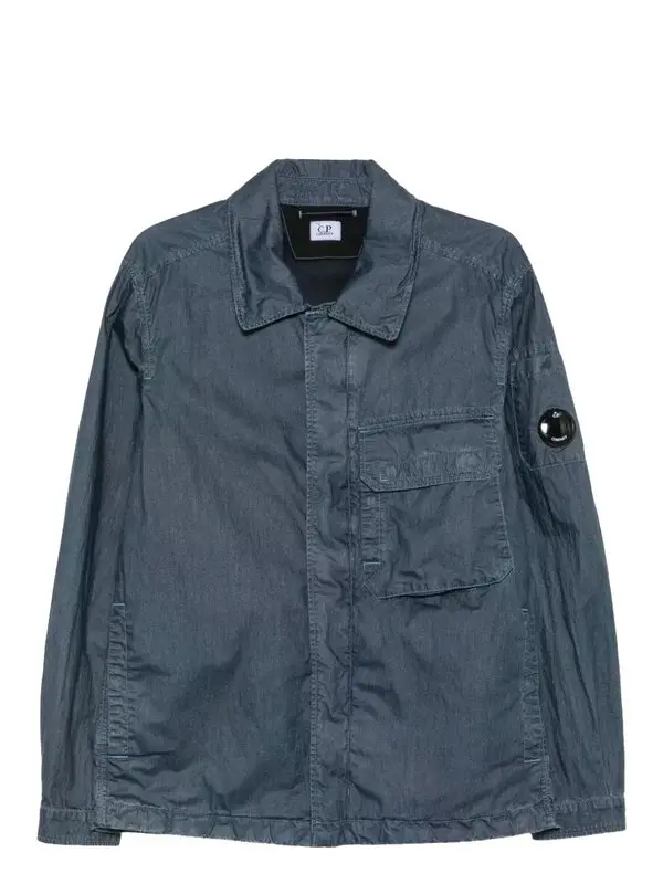 C.P. COMPANY Lens-detail Chest-pocket Jacket - Blue